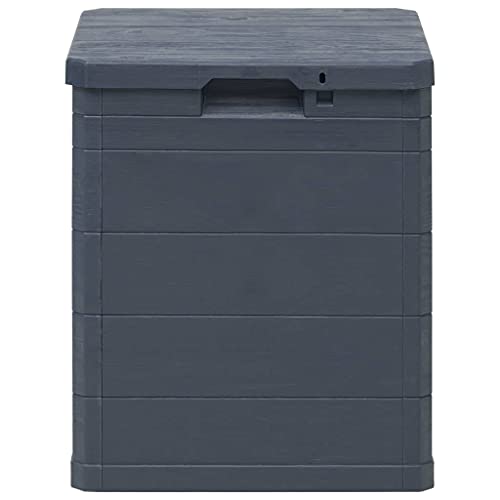 YEZIYIYFOB 23.8 gal Outdoor Storage Deck Box Garden Patio Storage Cabinet Chest Organizer Storing Pillow Tool Box Indoor Interior Container, Patio, Lawn Backyard Anthracite 16.7" x 17.3" x 19.7"