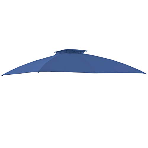 Garden Winds Replacement Canopy Top Cover for Broyhill Eagle Brooke Ashford Asheville Gazebo - Riplock 350 - True Navy - Will FIT These Models ONLY: A101007600, A101007603, A101007604