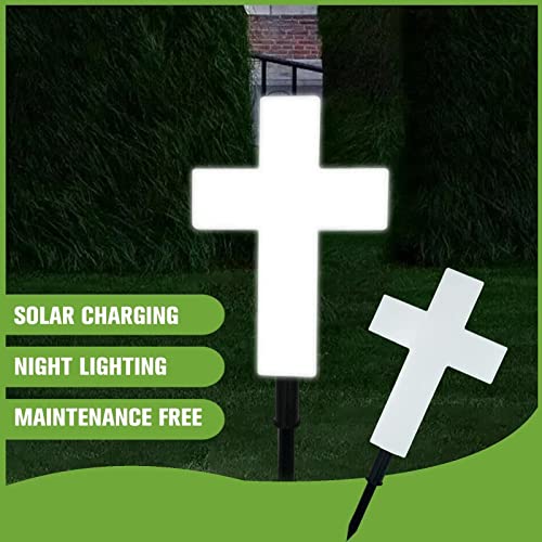 Cross Led Solar Pathway Lights Waterproof Outdoor Solar Lamp for Garden/Landscape/Yard/Patio/Driveway Lighting