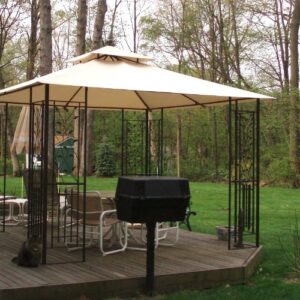 garden winds leaf gazebo replacement canopy top cover – riplock 350