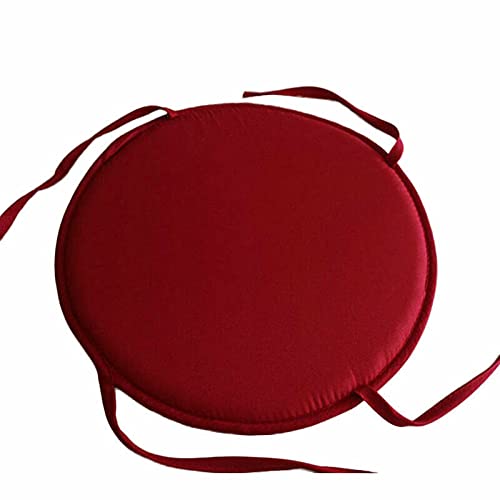 XUANQI Round Garden Chair Pads 38Cm/15 Inch Diameter Seat Cushion for Outdoor Bistros Stool Patio Dining Room Outdoor Patio Cushions, 1 Count (Pack of 1)