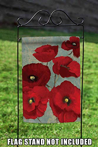 Toland Home Garden 119872 Red Painted Poppies 12.5 x 18 Inch Decorative, Garden Flag-12.5" x 18"