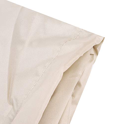 Zerone Patio Furniture Cover, Outdoor Chaise Lounge Covers Durable Lightweight Patio Chair Lounge Cover for Outdoor Patio Garden Furniture(Beige)