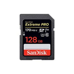 sandisk 128gb extreme pro uhs-i sdxc memory card, sdsdxxy-128g-ancin