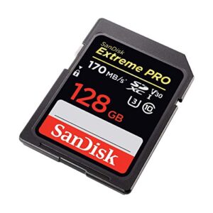 SanDisk 128GB Extreme PRO UHS-I SDXC Memory Card, SDSDXXY-128G-ANCIN