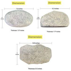 Zatanmulo Personalized Garden Stones Engraved with Any Message, Resin Simulated Fake Rocks, Laser Engraved Garden Welcome Stones, Memorial Stones, Outdoor Decorative Stones