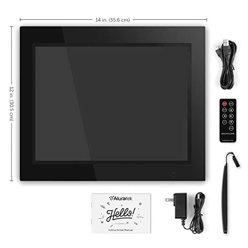 Aluratek (ADMPF315F) 15 Inch Digital Photo Frame - Black