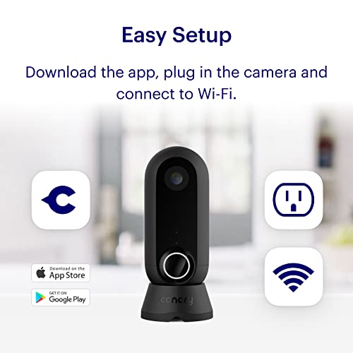 Canary Flex Outdoor Indoor Home Security Camera | Weatherproof, Wire-Free or Plugged in, 2-Way Talk, Person Detection, Motion Alert, Compatible with Alexa, Google Assistant, Baby Monitor, WiFi IP