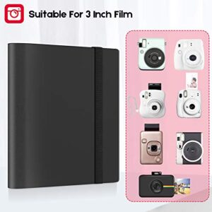 Ablus 160 Pockets Mini Photo Album for Fujifilm Instax Mini Camera, Polaroid Snap, Z2300, SocialMatic Instant Cameras & Zip Instant Printer (Black)