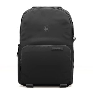 brevite jumper photo compact camera backpack: a minimalist & travel-friendly photography backpack compatible with both laptop & dslr accessories 18l (black)