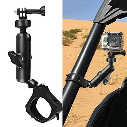 MAIKER UTV ATV Camera Mount Holder Compatible with GoPro, 1.75"-2" Roll Bar Compatible for All GoPro Models, Such as GoPro Hero 9, 8,7,5 4, Session, GoPro Max, Insta360 etc