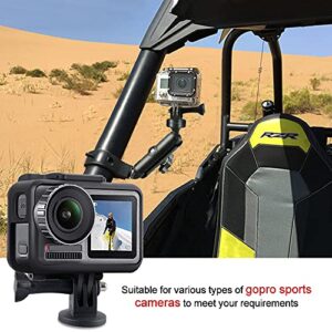 MAIKER UTV ATV Camera Mount Holder Compatible with GoPro, 1.75"-2" Roll Bar Compatible for All GoPro Models, Such as GoPro Hero 9, 8,7,5 4, Session, GoPro Max, Insta360 etc