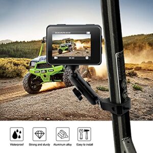 MAIKER UTV ATV Camera Mount Holder Compatible with GoPro, 1.75"-2" Roll Bar Compatible for All GoPro Models, Such as GoPro Hero 9, 8,7,5 4, Session, GoPro Max, Insta360 etc