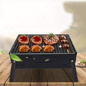 SHZBCDN Stainless Steel Charcoal Grill Steel Kebab BBQ Grill Barbecue Kit for Garden Backyard Camping