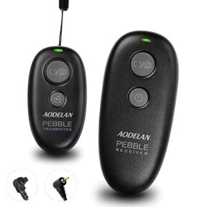 camera remote control wireless shutter for canon eos rp, r6, ros rp, rebel t6, t7, t5, t3, sl2, 5d mark ii, 5d mark iii, 5d mark iv, 6d mark ii, 7d mark ii, 7d series, 5d series; for fujifilm x-t3