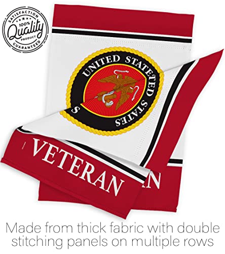 USA Decoration Marine Corps Veteran Garden Flag Armed Forces USMC Semper Fi United State American Military Retire Official House Decoration Banner Small Yard Gift Double-Sided, 13"x 18.5", Made In USA