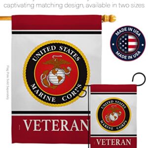 USA Decoration Marine Corps Veteran Garden Flag Armed Forces USMC Semper Fi United State American Military Retire Official House Decoration Banner Small Yard Gift Double-Sided, 13"x 18.5", Made In USA