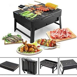 Portable Folding Charcoal Barbecue Grill Outdoor BBQ Utensil Stainless Steel BBQ for Garden Picnic Terrace Camping Travel,S