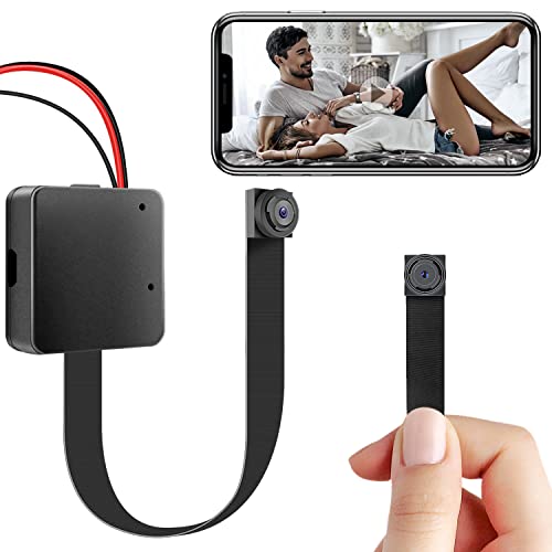 Spy Camera Hidden Camera 1080P UHD Wireless Hidden WiFi Camera with Remote View, 20 hours Battery Life Small Hidden Camera,Mini Spy Hidden Camera with Motion Detection Nanny Cam for Home Offic