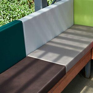 WJXBoos Indoor Outdoor Bench Cushions,Waterproof Non-Slip Padded Patio Cushions,Thick Seat Cushions for Garden Restaurant Hallway Bench Shoe Bench-B 40405cm