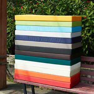 WJXBoos Indoor Outdoor Bench Cushions,Waterproof Non-Slip Padded Patio Cushions,Thick Seat Cushions for Garden Restaurant Hallway Bench Shoe Bench-B 40405cm