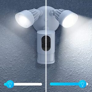 eufy security Floodlight Camera, 2K, No Monthly Fees, 2000 Lumens, Weatherproof, Built-in AI, Non-Stop Power (Existing Outdoor Wiring and Weatherproof Junction Box Required)