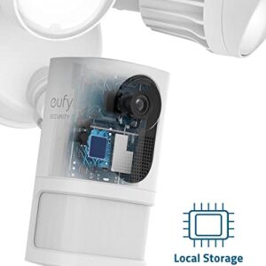 eufy security Floodlight Camera, 2K, No Monthly Fees, 2000 Lumens, Weatherproof, Built-in AI, Non-Stop Power (Existing Outdoor Wiring and Weatherproof Junction Box Required)