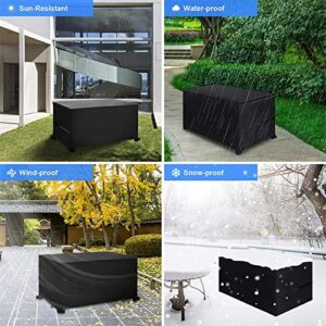 OMETIET Patio Furniture Cover Outdoor Dust Cover Rectangle Waterproof Dust Proof Outdoor Table Cover Polyester Fiber Garden Furniture Cover for Garden 57 x 46 x 24in