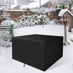 OMETIET Patio Furniture Cover Outdoor Dust Cover Rectangle Waterproof Dust Proof Outdoor Table Cover Polyester Fiber Garden Furniture Cover for Garden 57 x 46 x 24in