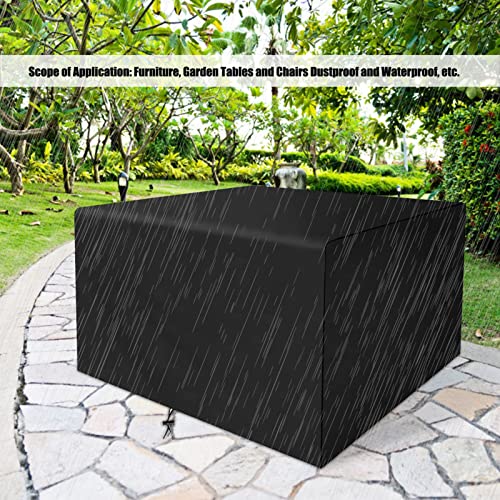 OMETIET Patio Furniture Cover Outdoor Dust Cover Rectangle Waterproof Dust Proof Outdoor Table Cover Polyester Fiber Garden Furniture Cover for Garden 57 x 46 x 24in