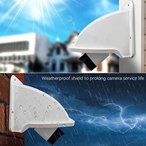 OOSSXX Universal Security Camera Sun Rain Cover Shield, Universal Security Camera Sun Rain Cover Shield, Protective Roof for Dome/Bullet Outdoor Camera