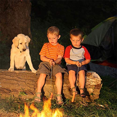 12Pack Marshmallow Roasting Sticks Telescoping Campfire Roasting Skewers Extendable 32Inch Wooden Handle Hot Dog Smore Sticks Marshmallow Skewers for Fire Pits