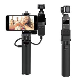 smatree portable osmo pocket 2 powerstick(power bank) compatible for dji osmo pocket 2 & dji osmo pocket, handheld smartphone holder mount bracket for osmo pocket camera