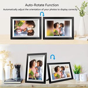 FRAMEO 10.1 Inch Smart WiFi Digital Photo Frame 1280x800 IPS LCD Touch Screen, Auto-Rotate Portrait and Landscape, Built in 16GB Memory, Share Moments Instantly via Frameo App from Anywhere