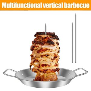 Diamondo Stainless Steel Barbecue Stand Grilling Rack BBQ Tools Vertical Skewer Grill for Garden Camping Barbecue Grilling Rack