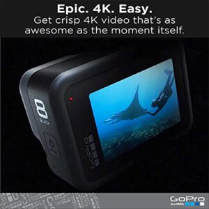 GoPro HERO8 Black + Lanyard + Extra Battery - E-Commerce Packaging - Waterproof Digital Action Camera with Touch Screen 4K HD Video 12MP Photos Live Streaming Stabilization