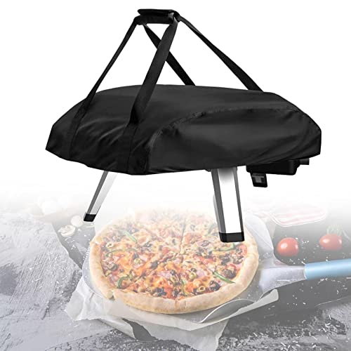 PETSOLA 16 Outdoor Oven Cover with 2 Webbing Attachment Dustproof Protective Oxford Fabric Portable for Outside Camping Indoor Garden, 30x23.5x8.5 inch