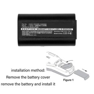 Replacement Battery for DYMO LabelManager280 260P LabelManager PnP,1815990 Compatible with 3M PL200, fits Part No DYMO S0895880 S0915380 W003688 14430 1758458,7.4V Li-ion 650mAh/4.81Wh