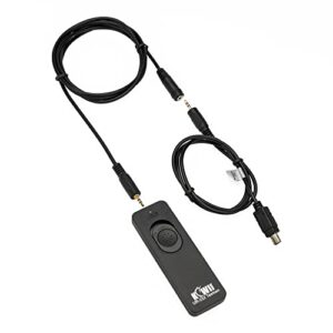 kiwifotos mc-dc2 remote switch shutter release cord for nikon z7 z7ii z6 z6ii z5 d750 d780 p1000 d7500 d7200 d5600 d5500 d5300 d5200 d5100 d5000 d3300 d3200 d7000 d7100 d610 d600 & more nikon camera