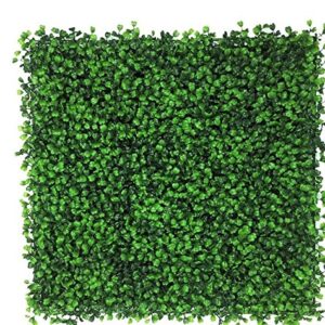 Artificial Boxwood Hedge, privacy hedge screen, UV Protected Faux Greenery Mats, boxwood wall, Suitable for Both Outdoor or Indoor, Garden, Backyard and Home Décor, 20 x 20 Inch (96 piece)