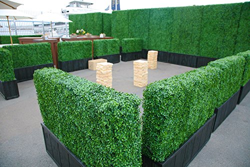 Artificial Boxwood Hedge, privacy hedge screen, UV Protected Faux Greenery Mats, boxwood wall, Suitable for Both Outdoor or Indoor, Garden, Backyard and Home Décor, 20 x 20 Inch (96 piece)