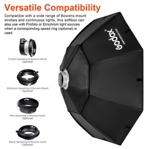 Godox Octagon Softbox 37 inch/95cm Photography Light Diffuser and Modifier with Bowens Speedring Mount for Monolight Photo Studio Strobe Lighting