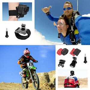 EMART Action Camera Accessories Kit for Gopro Hero 11 10 9 8 7 6 5 4 3+, 53 in 1 Go Pro Black Bundle, Mount Set for Go Pro Fusion Silver Max Session, Akaso, DJI Osmo