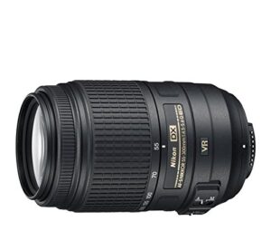 nikon af-s dx nikkor 55-300mm f/4.5-5.6g ed vibration reduction zoom lens with auto focus for nikon dslr cameras