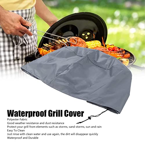 Natudeco Outdoor Barbecue Grill Cover Garden Griddle Dust Cover Waterproof Windproof UV Protection BBQ Accessories Compatible Most Small Grill