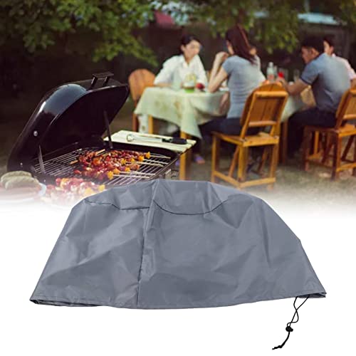 Natudeco Outdoor Barbecue Grill Cover Garden Griddle Dust Cover Waterproof Windproof UV Protection BBQ Accessories Compatible Most Small Grill