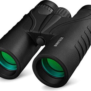 Binoteck 10x42 Binoculars for Adults - Professional HD Roof BAK4 Prism Lens Binoculars for Bird Watching, Hunting, Travel, Sports, Opera, Concert, with Carrying Bag (1.0 lbs)