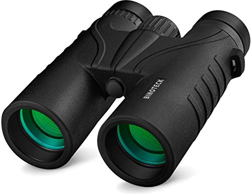 Binoteck 10x42 Binoculars for Adults - Professional HD Roof BAK4 Prism Lens Binoculars for Bird Watching, Hunting, Travel, Sports, Opera, Concert, with Carrying Bag (1.0 lbs)