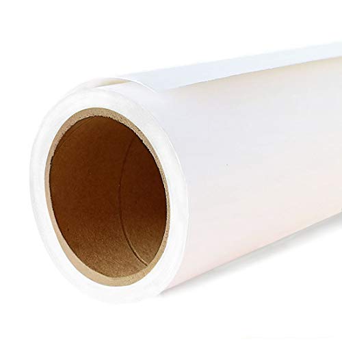 Yizhily Seamless Photo Photography Background Paper Backdrop Paper Roll for Photoshoot and Videos, 82" x16', Arctic White