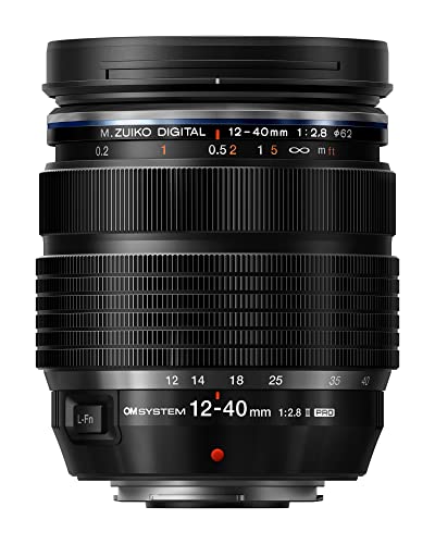 OM System M.Zuiko Digital ED 12-40mm F2.8 PRO II for Micro Four Thirds System Camera Weather Sealed Design Fluorine Coating MF Clutch Compact Zoom Lens